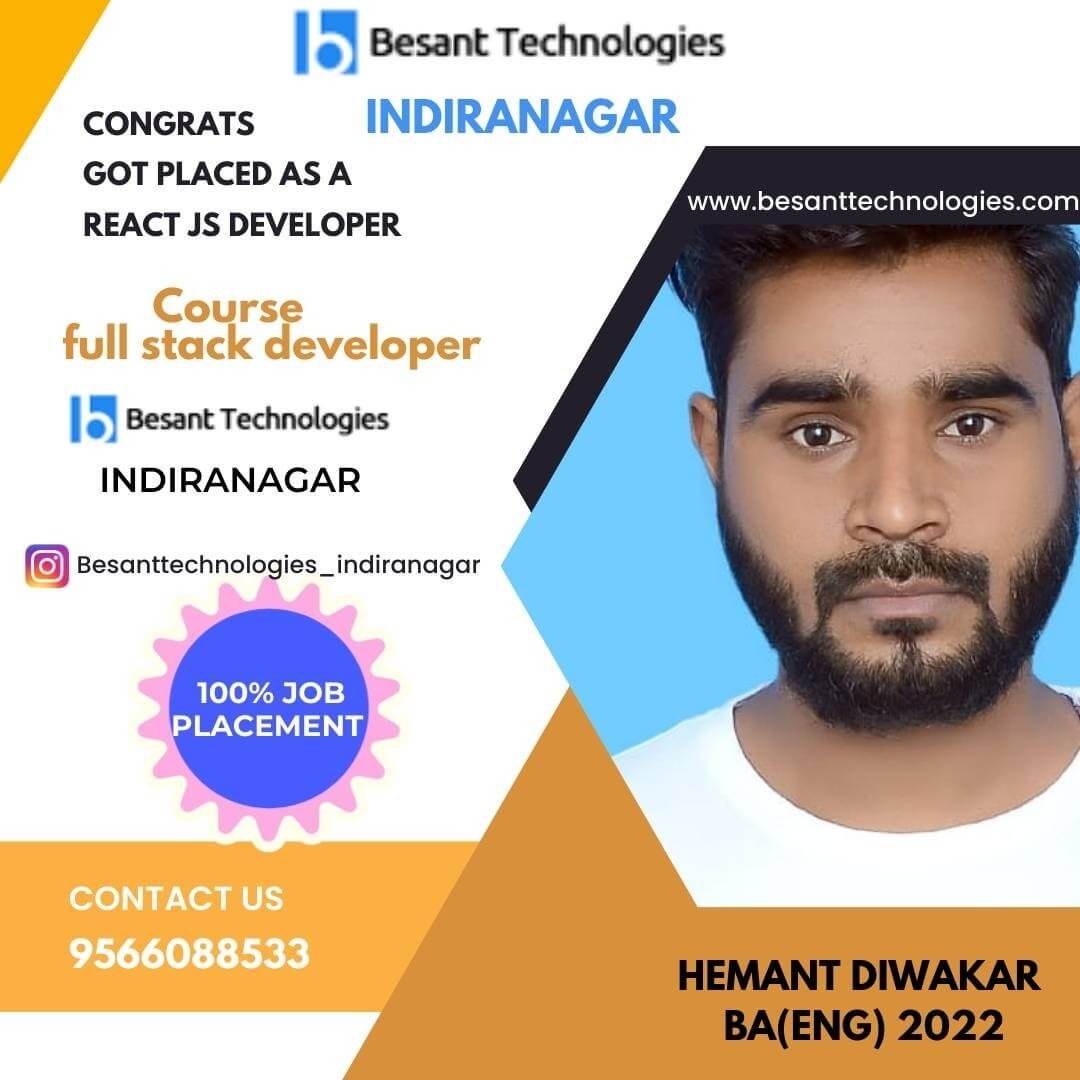 Best Software Training Institute in Indira Nagar Trusted By 1M+ Students | Besant Technologies